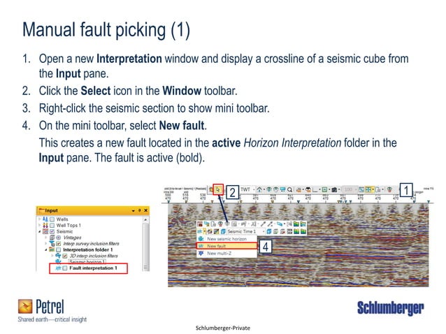 Petrel F 4 fault interpretation 2018 v1.0 | PPTX | Geology | Science