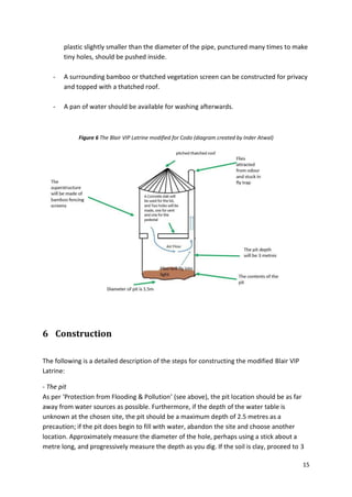 Modified Blair VIP Latrine Report | PDF