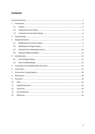 Modified Blair VIP Latrine Report | PDF