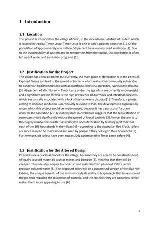 Modified Blair VIP Latrine Report | PDF