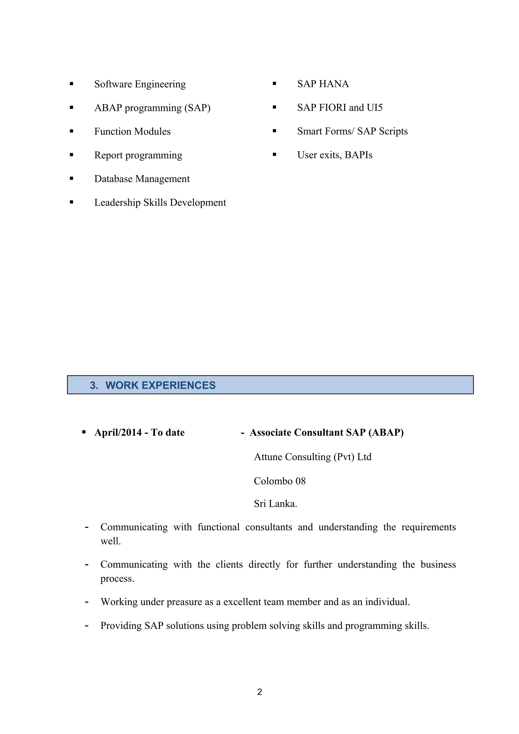 Isuru Perera CV | DOC