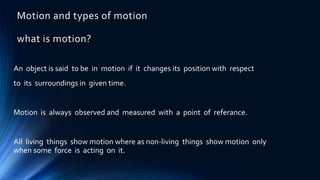 analyzing system of motion of a particles | PPTX