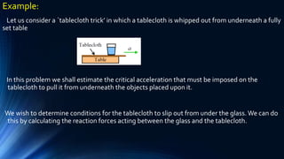 analyzing system of motion of a particles | PPT