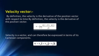 analyzing system of motion of a particles | PPT