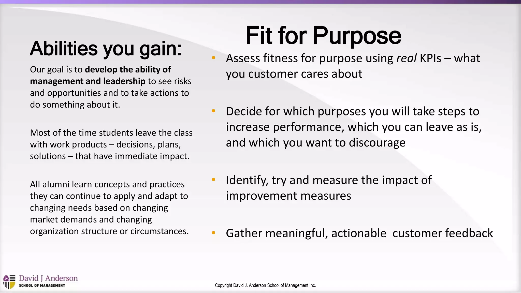Fit for Purpose | PPTX