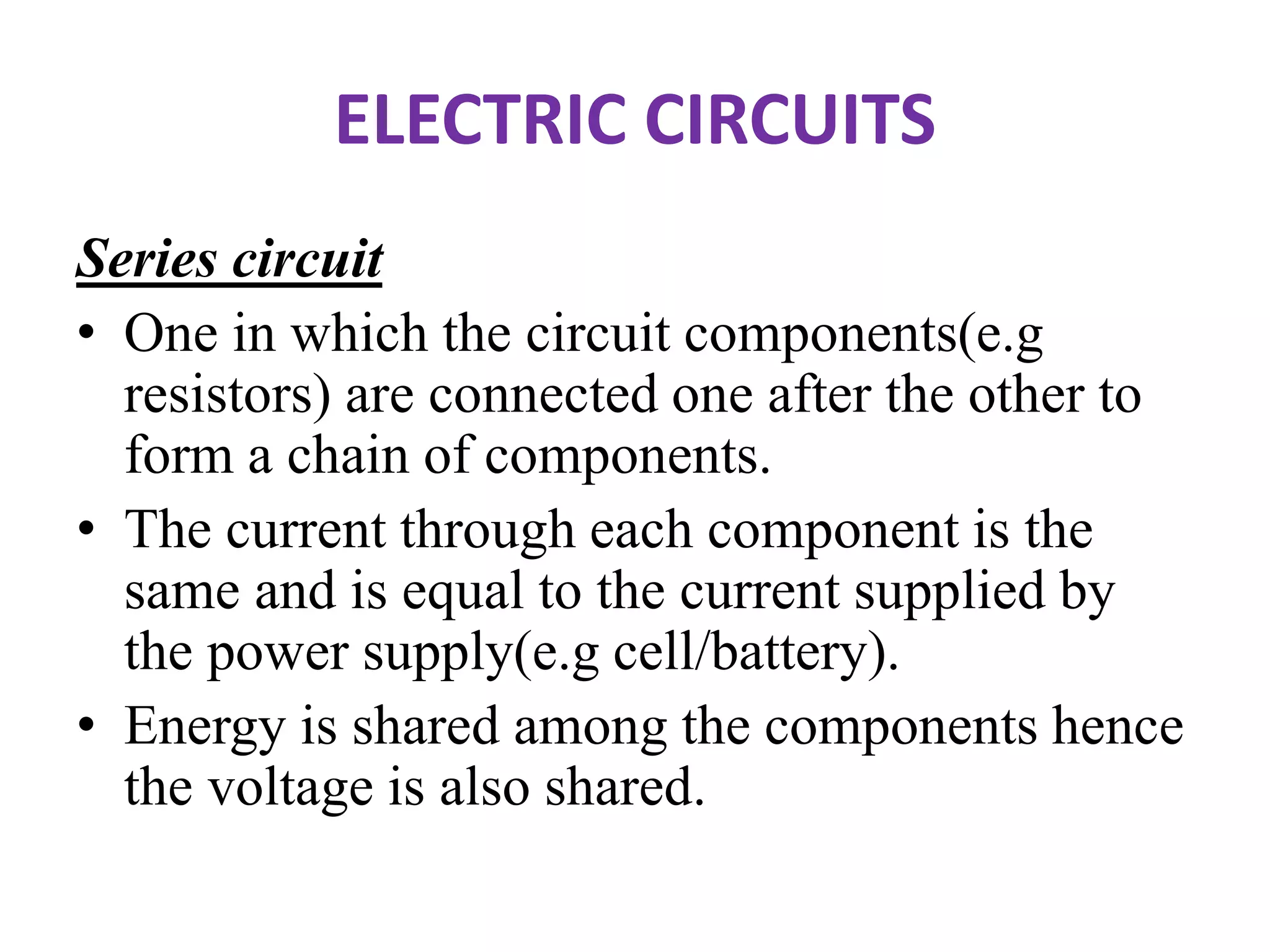Electric circuits | PPT