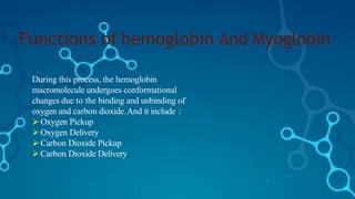 Hemoglobin and _myoglobin | PPTX