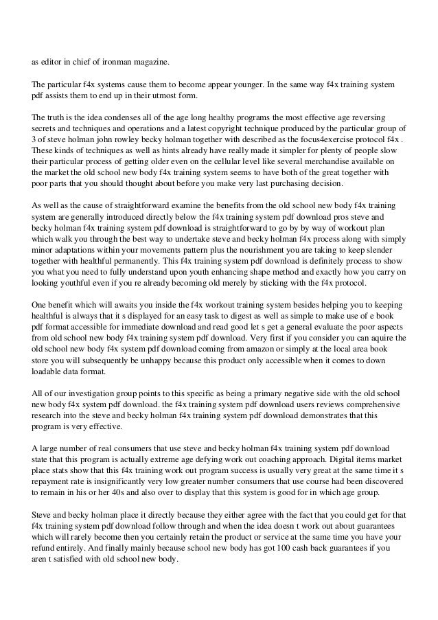 F4x training-system-scam