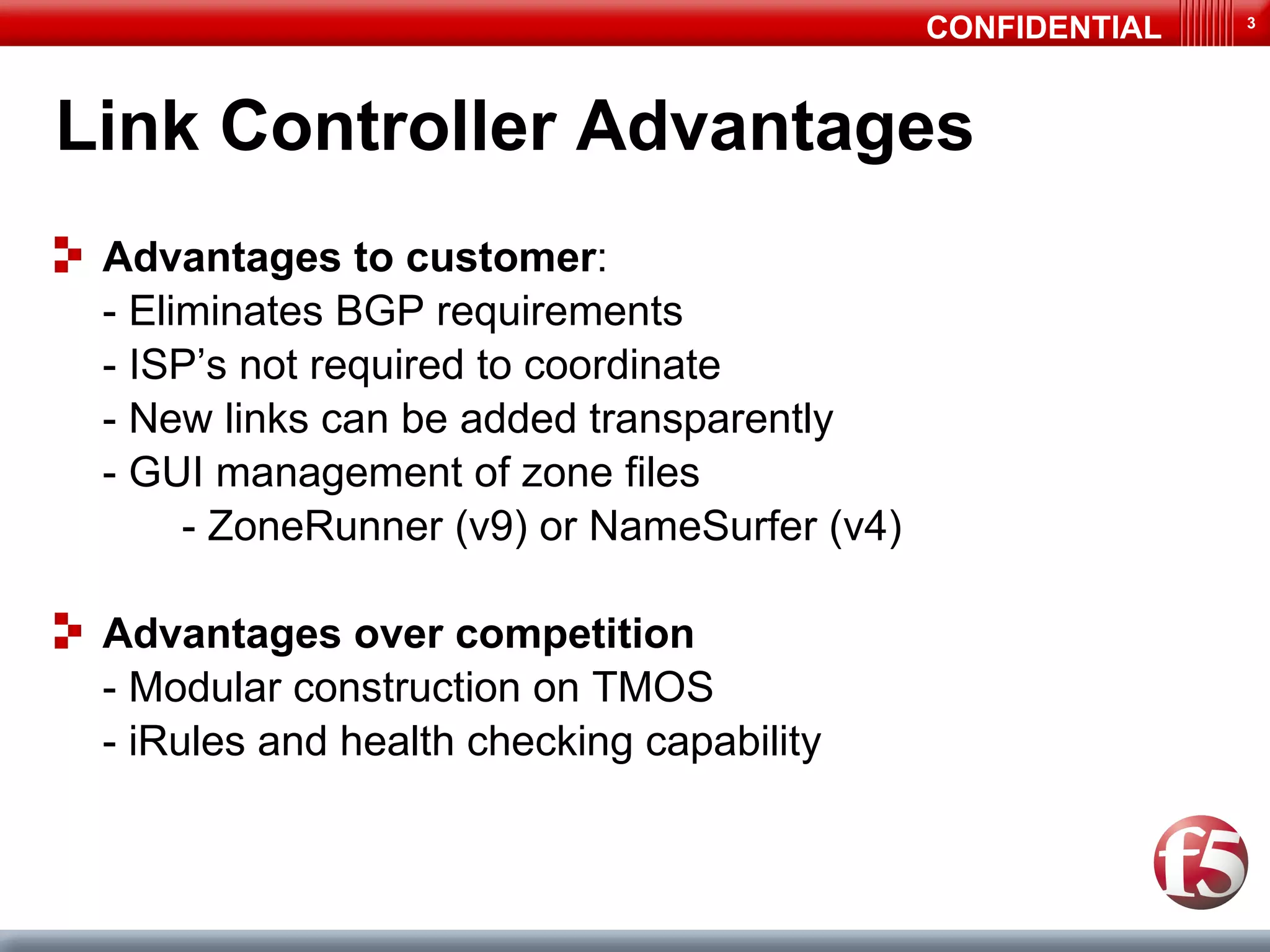 F5 link controller | PPT