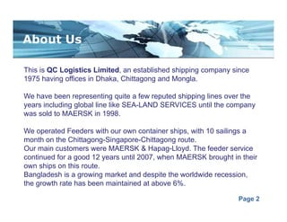 QC LOGISTICS LIMITED | PDF