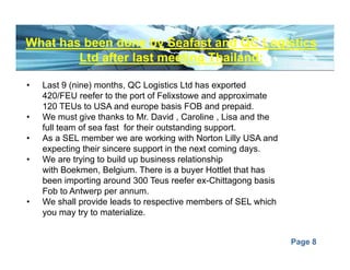 QC LOGISTICS LIMITED | PDF | Logistics | Business