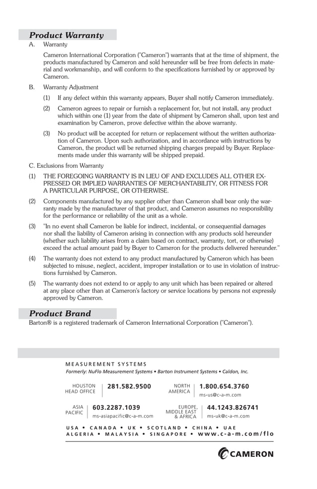 F500 series floco positive displacement meters | PDF