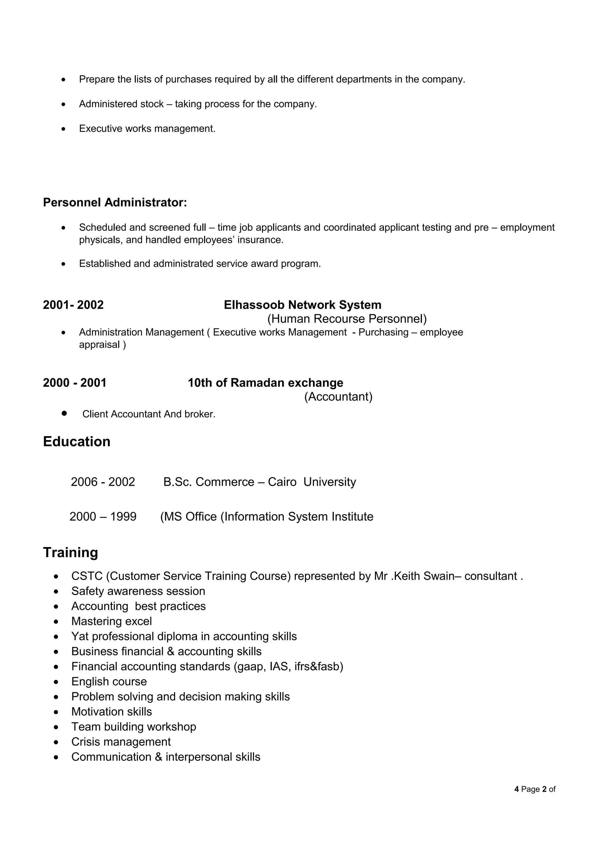 Youssef El Messery CV | DOC