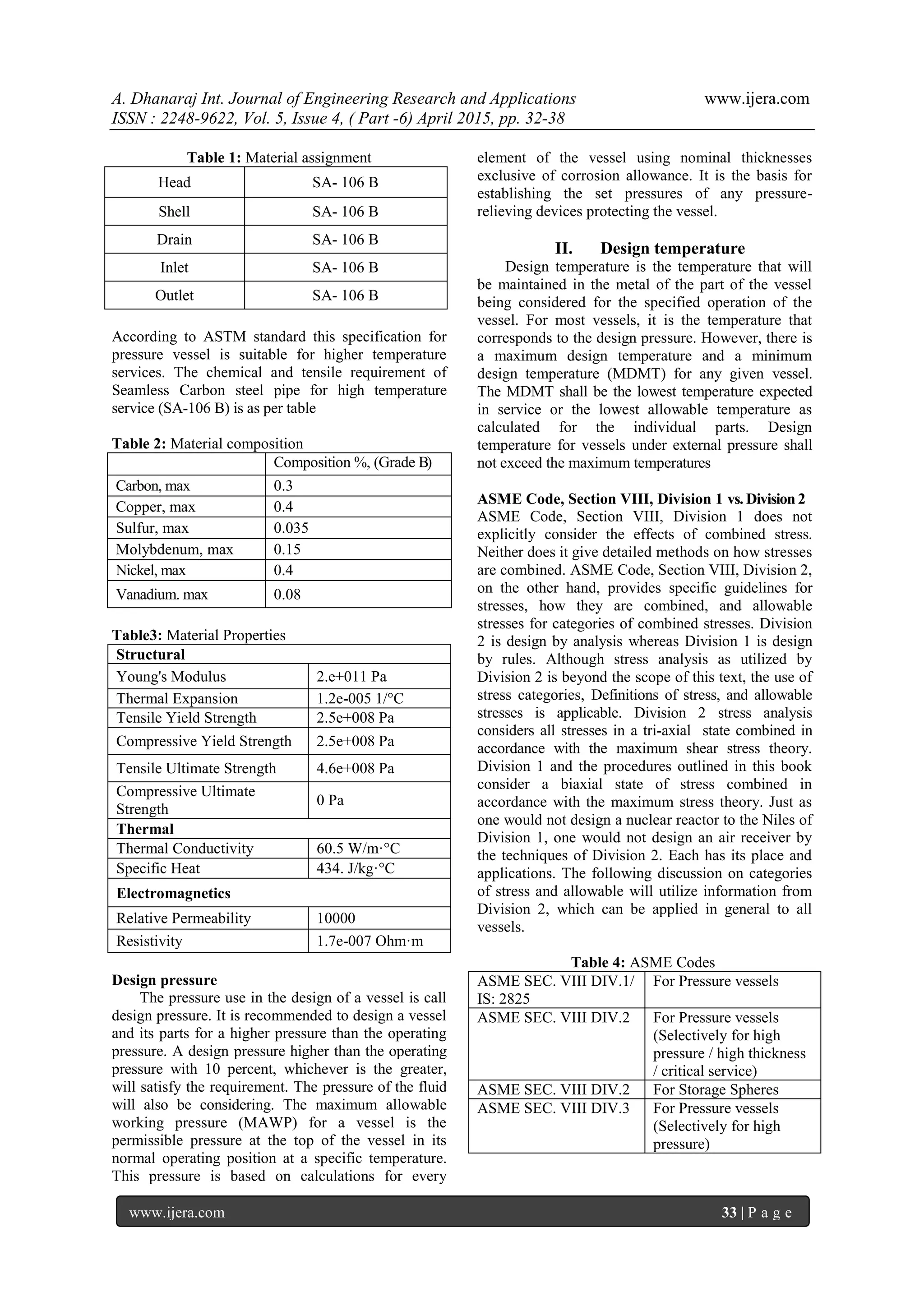 Design & Stress Analysis of a Cylinder with Closed ends using ANSYS | PDF
