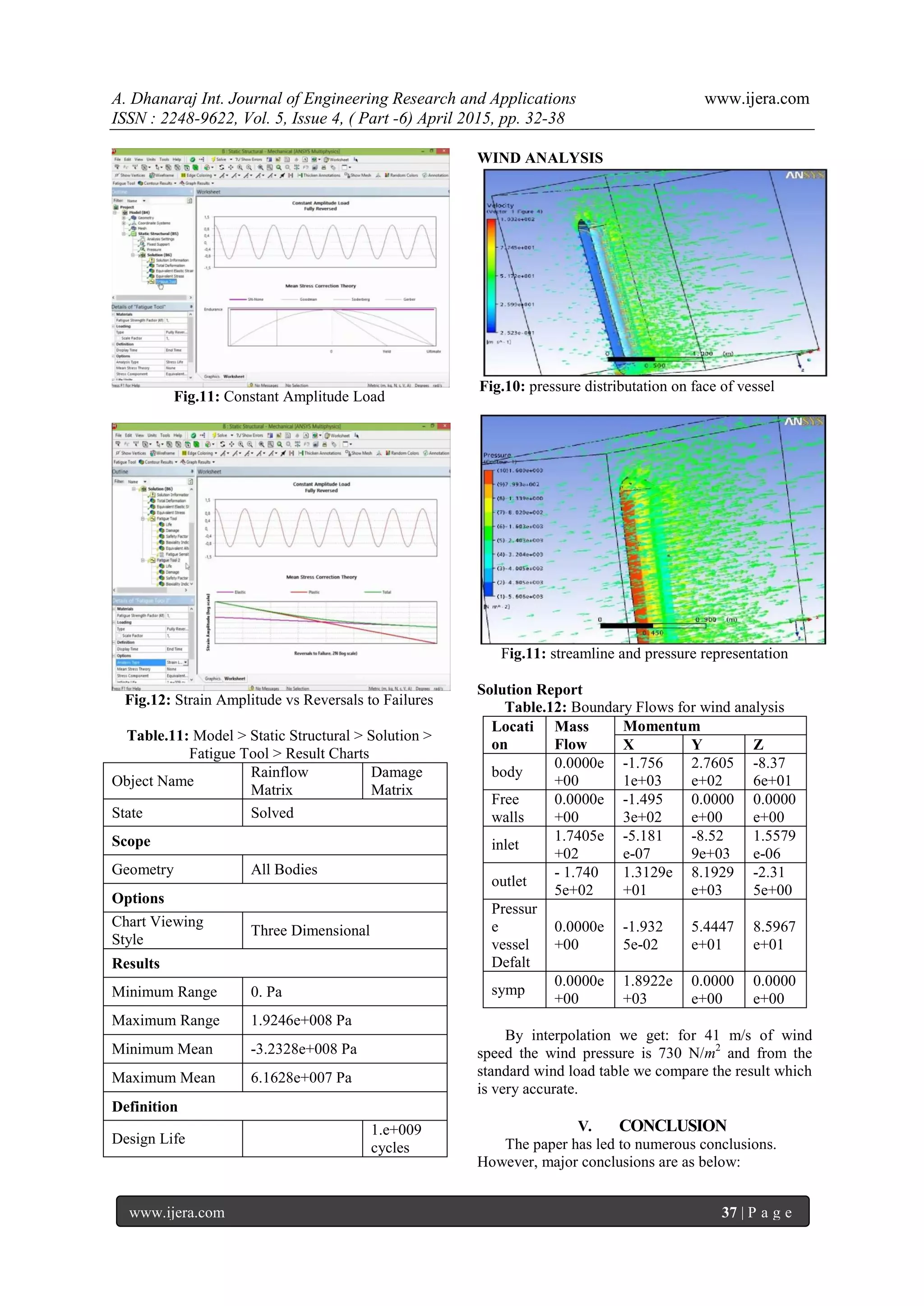 Design & Stress Analysis of a Cylinder with Closed ends using ANSYS | PDF