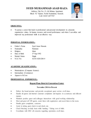 SYED MUHAMMAD ASAD RAZA (cv) (1) | DOCX