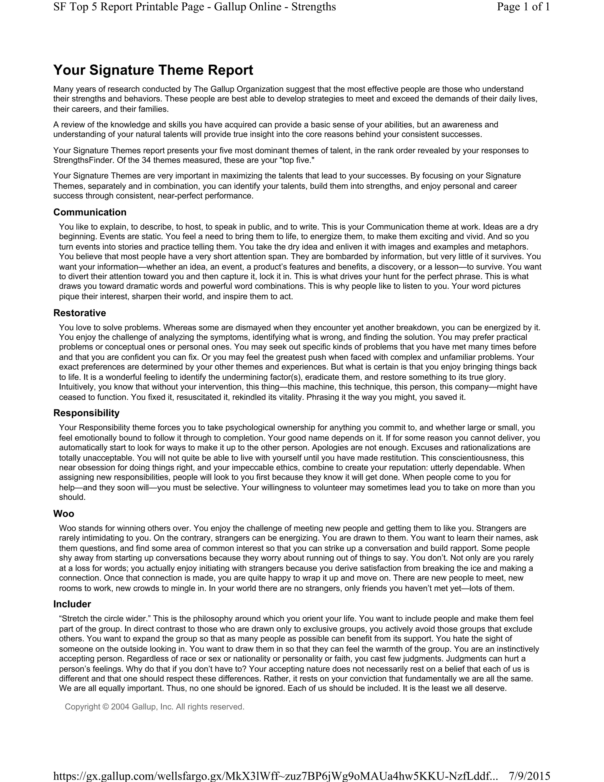 MBL Signature Theme Report | PDF