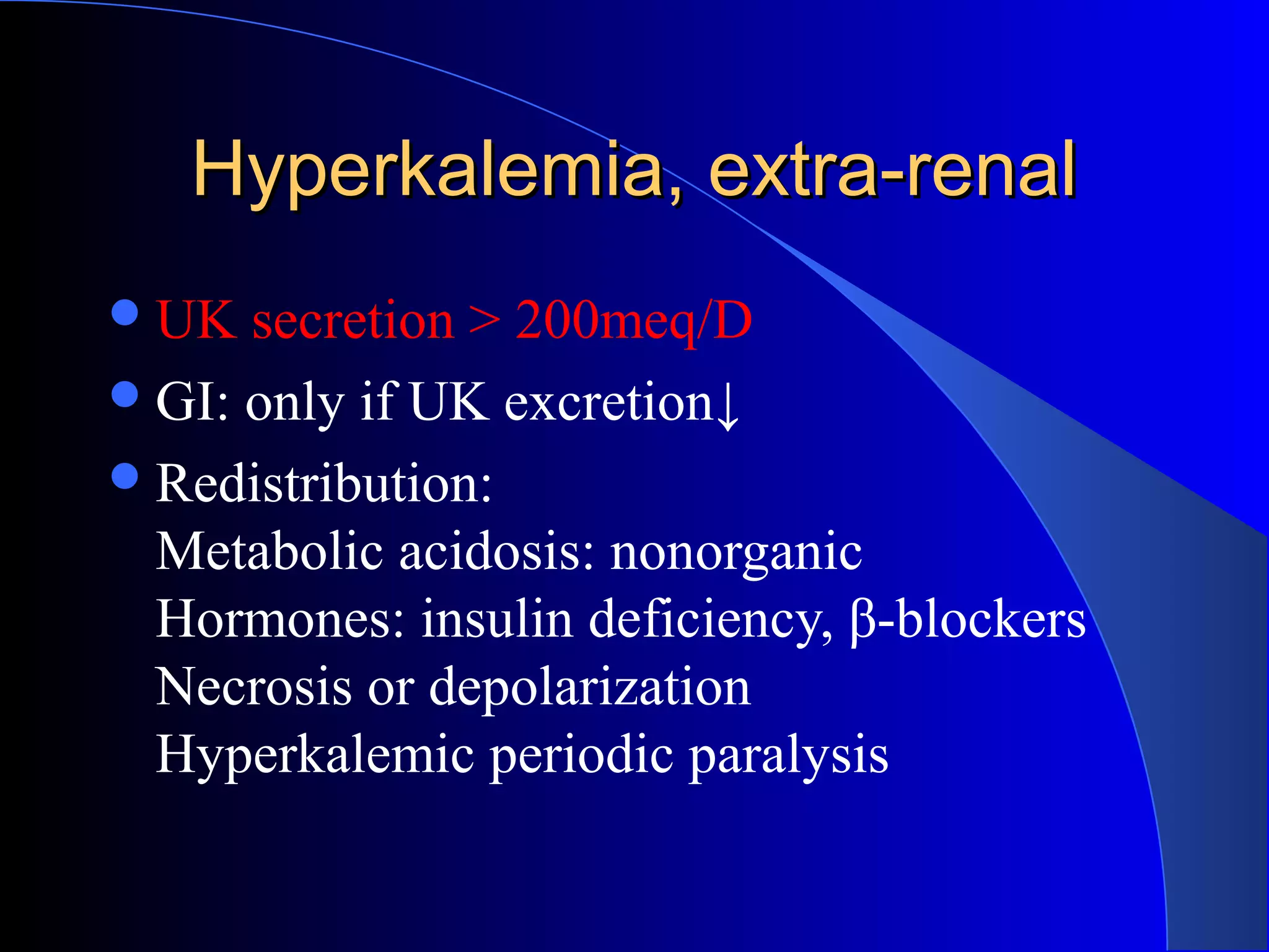 A New Perspective on Hyperkalemia | PPT