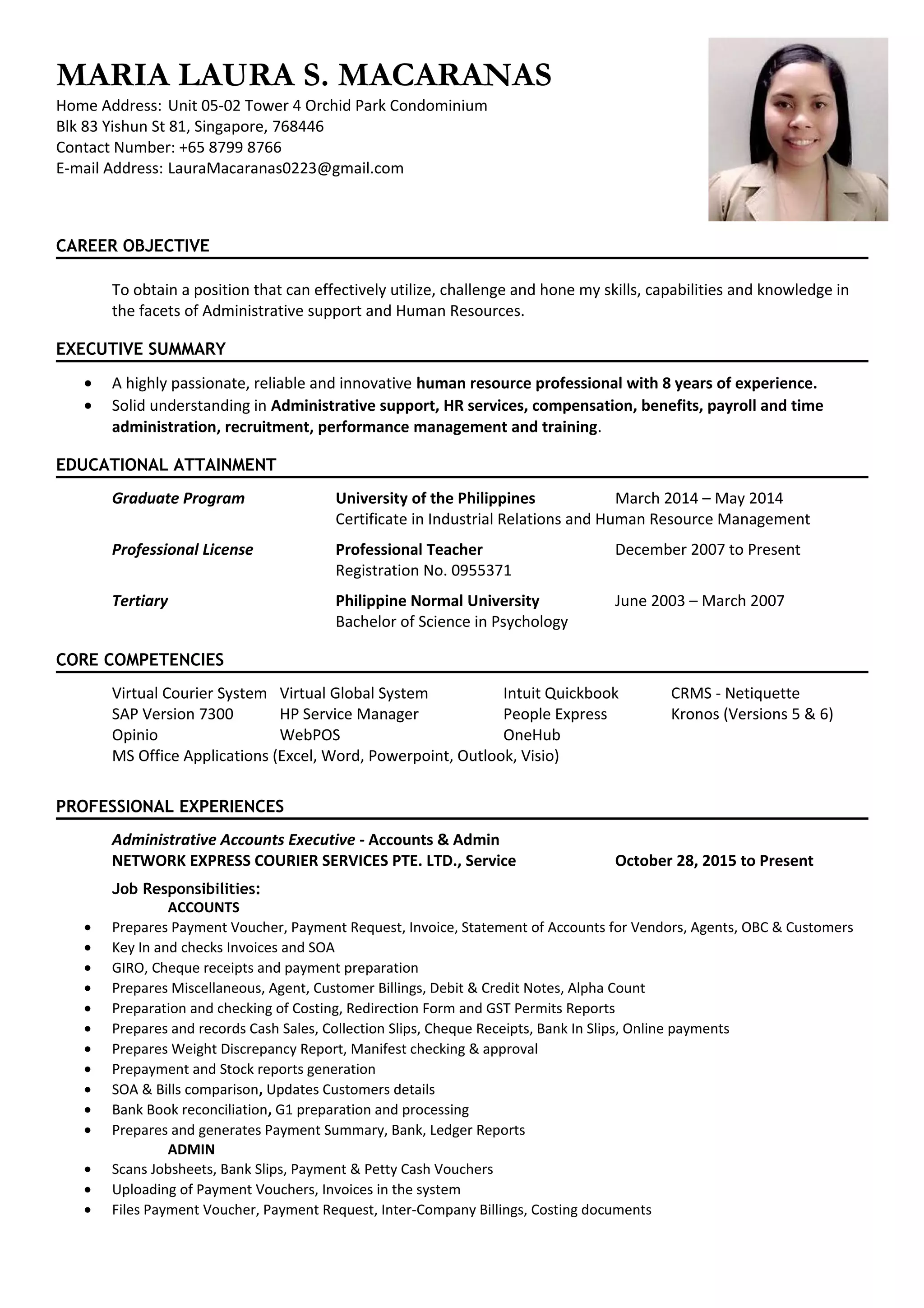 Maria Laura Macaranas Resume | PDF