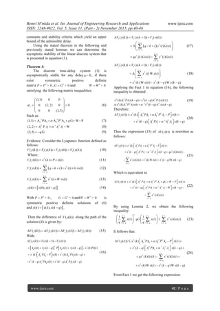 Stability and stabilization of discrete-time systems with time-delay via Lyapunov-Krasovskii ...