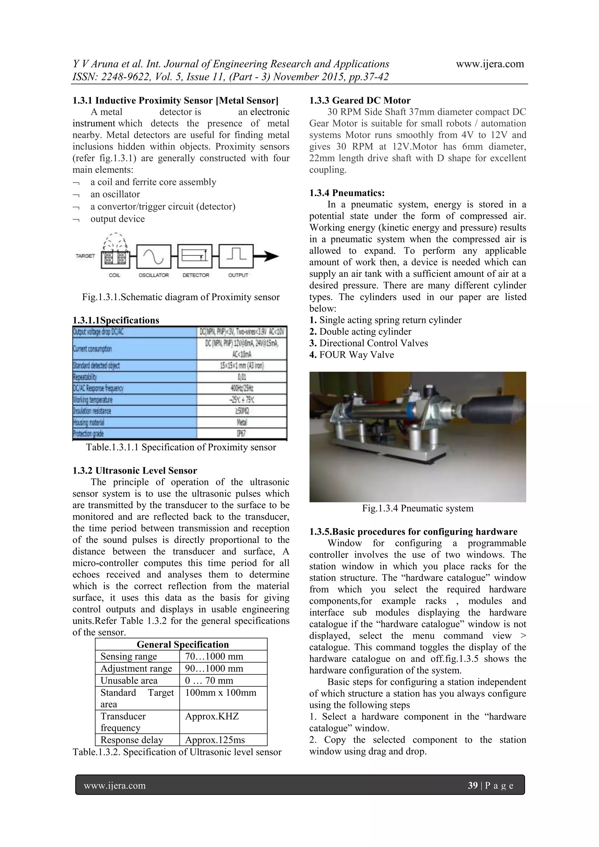 Automatic convey or System with In–Process Sorting Mechanism using PLC ...