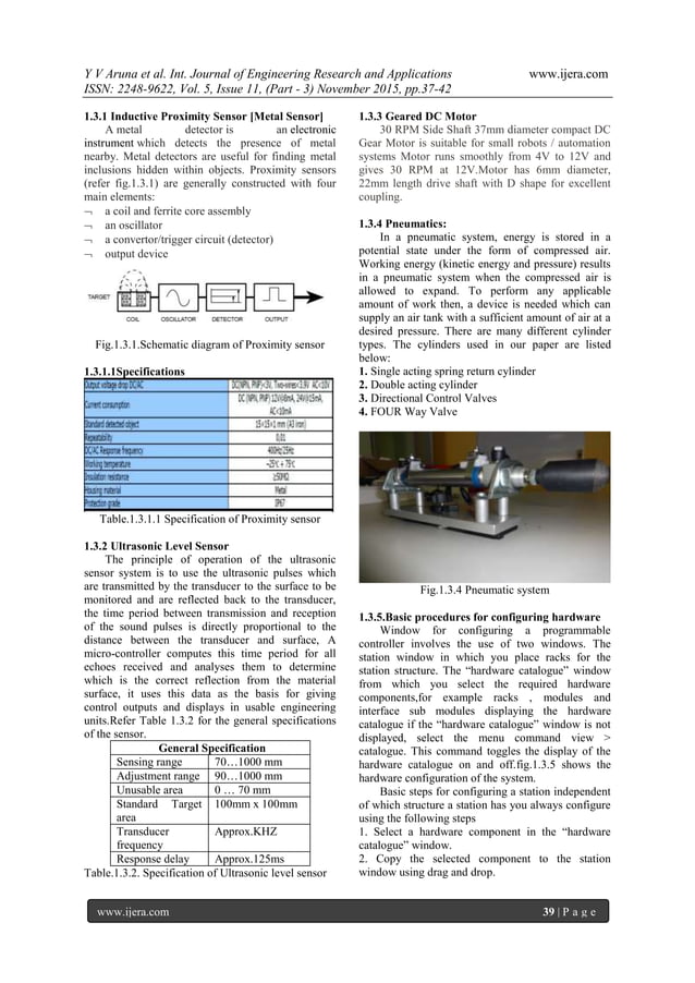 Automatic convey or System with In–Process Sorting Mechanism using PLC and HMI System | PDF