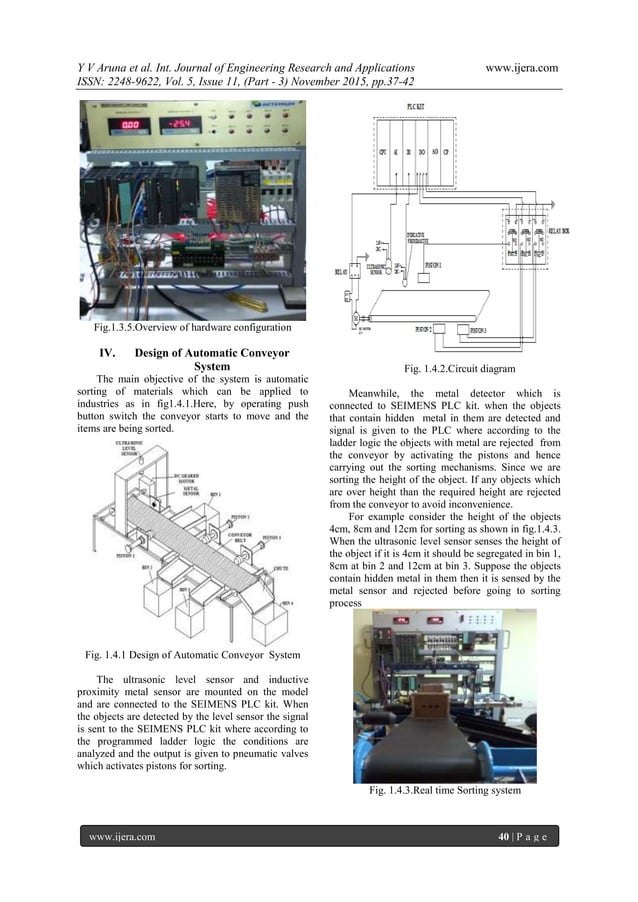 Automatic convey or System with In–Process Sorting Mechanism using PLC and HMI System | PDF