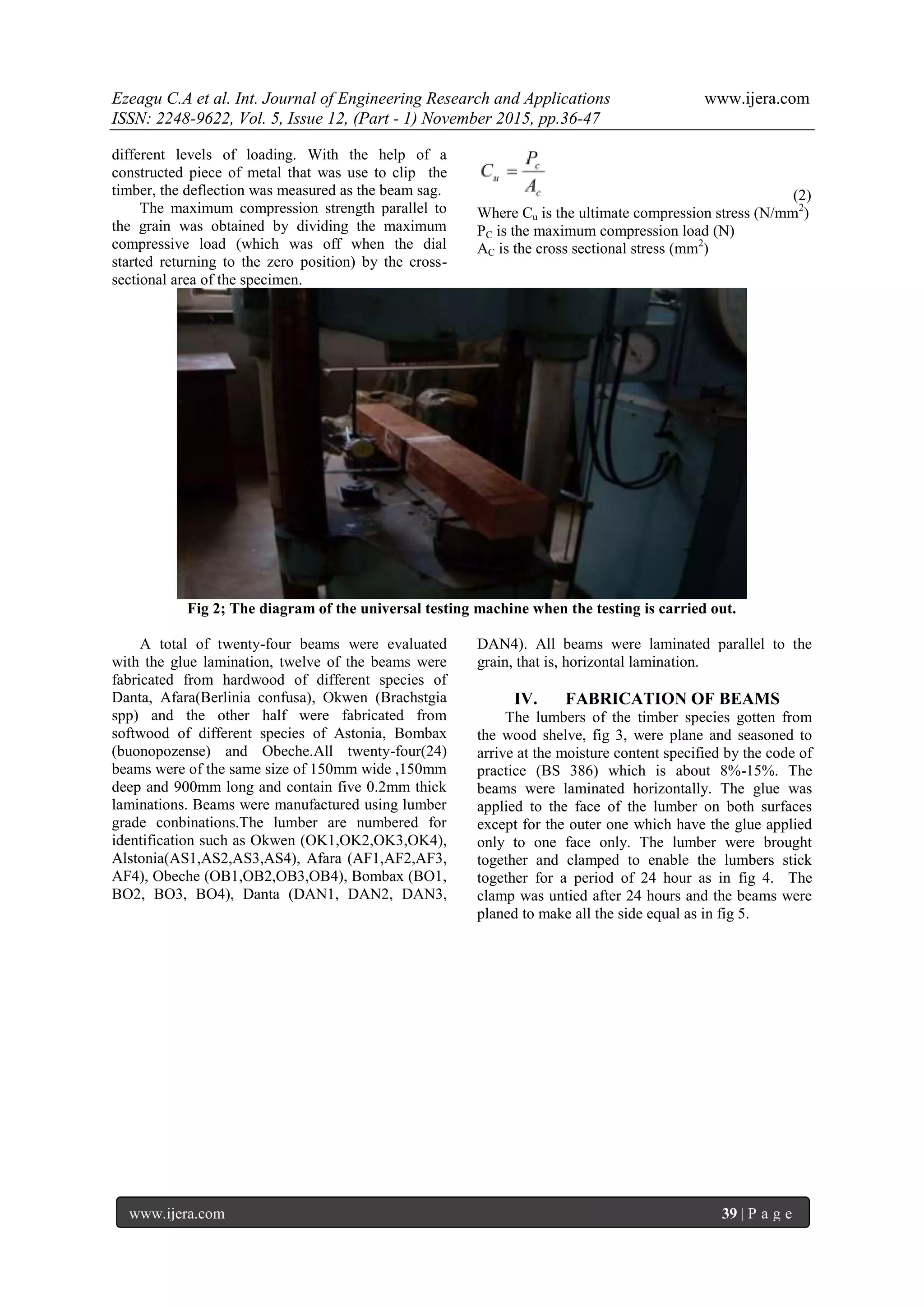 Flexural Strength of Solid and Glue-Laminated Timber Beams | PDF