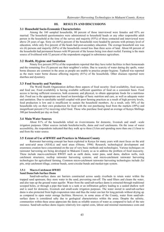 Rainwater Harvesting Technologies in Makueni County, Kenya | PDF