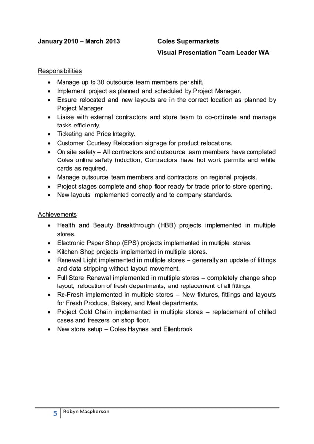 Robyn Macpherson resume | PDF
