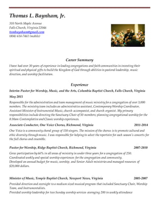 Tom's resume rev.July 2015 | DOCX