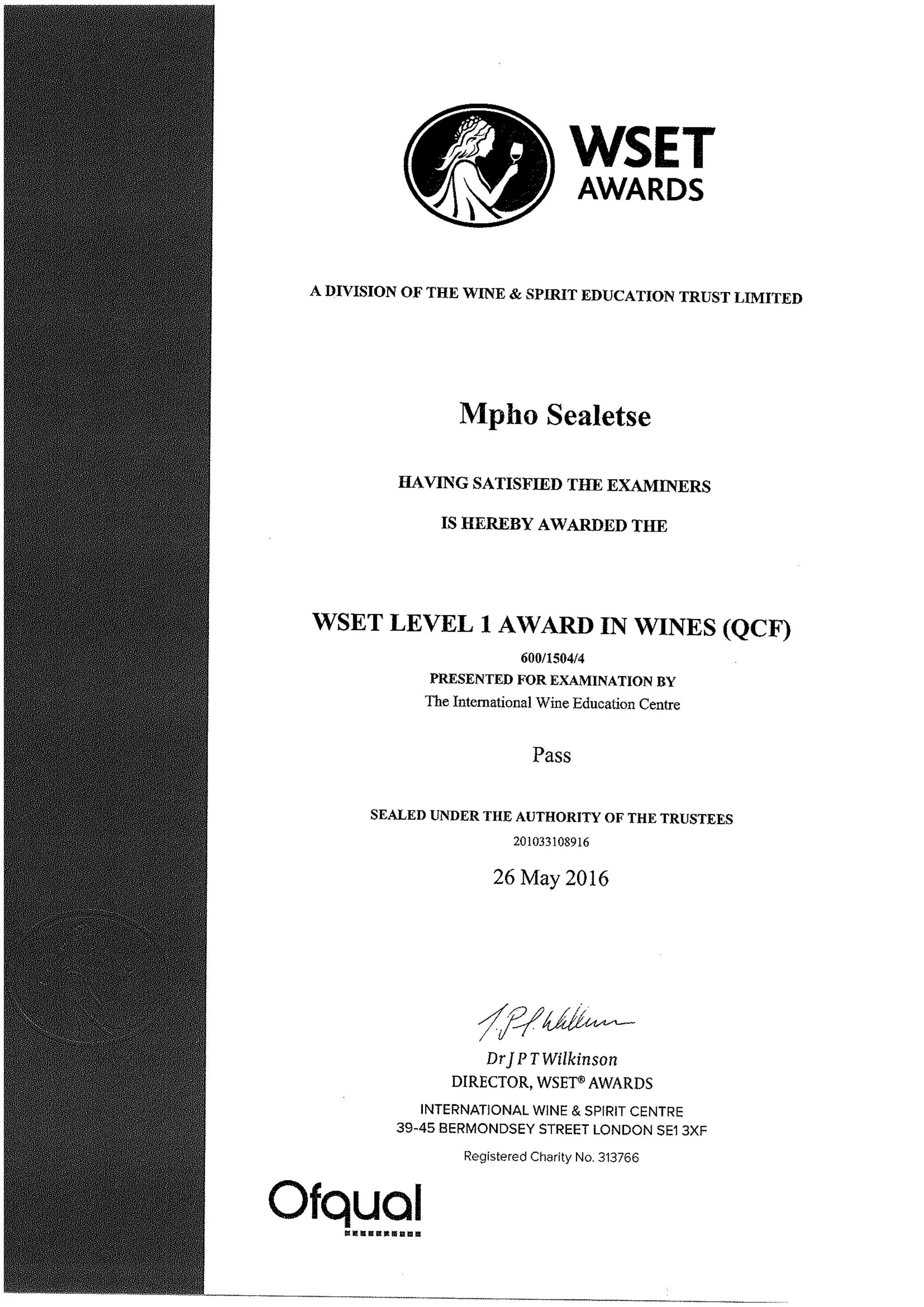 WSET LEVEL 1 | PDF