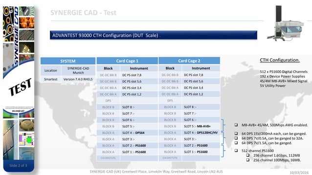 SynergieCAD-V93K-CTH-Configuration_MAR16 | PDF | Technology & Computing