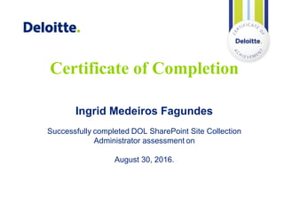 Certificate - DOL Sharepoint | PDF