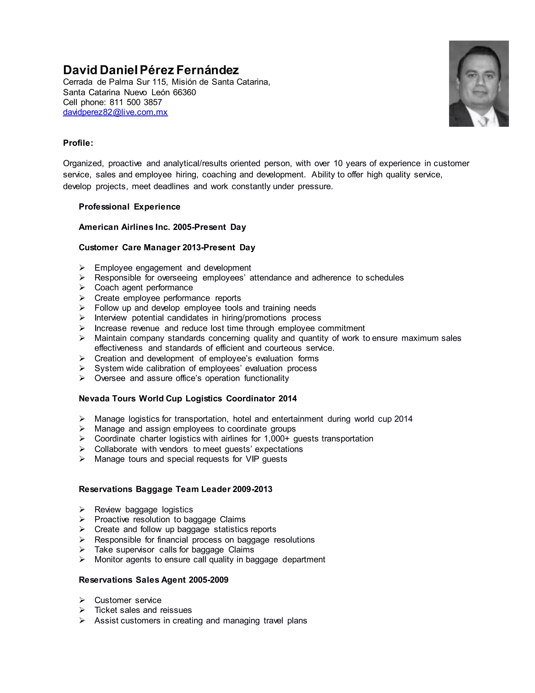 David Perez Resume | DOCX