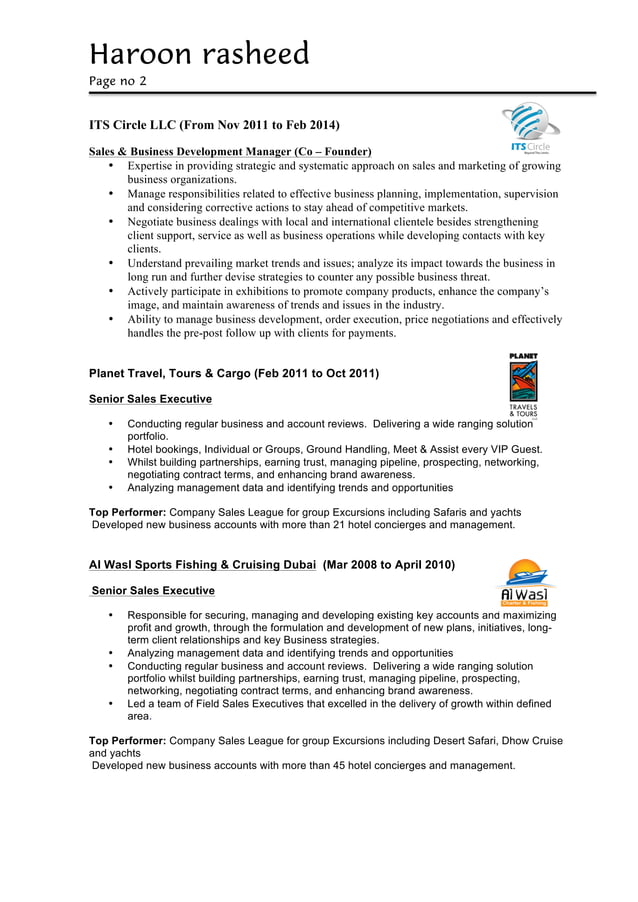 Haroon Resume | PDF | Business Travel | Travel Type