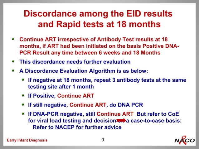 Early Infant Diagnosis of HIV-1 | PPT