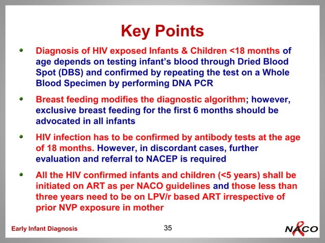 Early Infant Diagnosis of HIV-1 | PPT