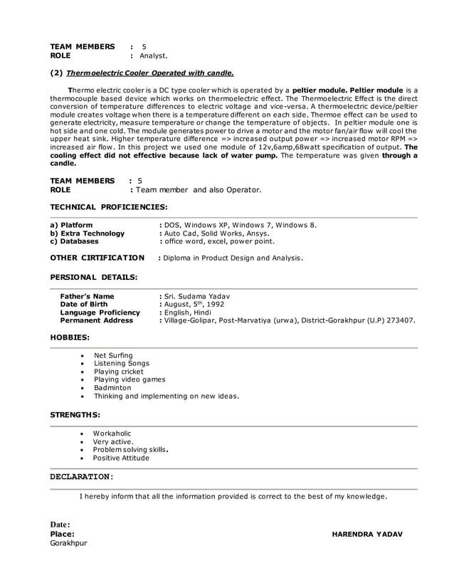 HARENDRA YADAV CV (4) | DOCX
