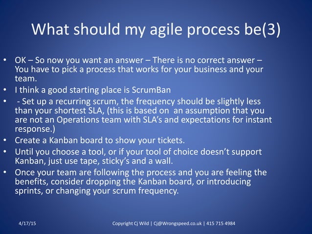 Agile Support | PPT