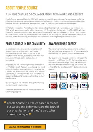 People Source Corporate Brochure | PDF | IT and Internet Support | Internet