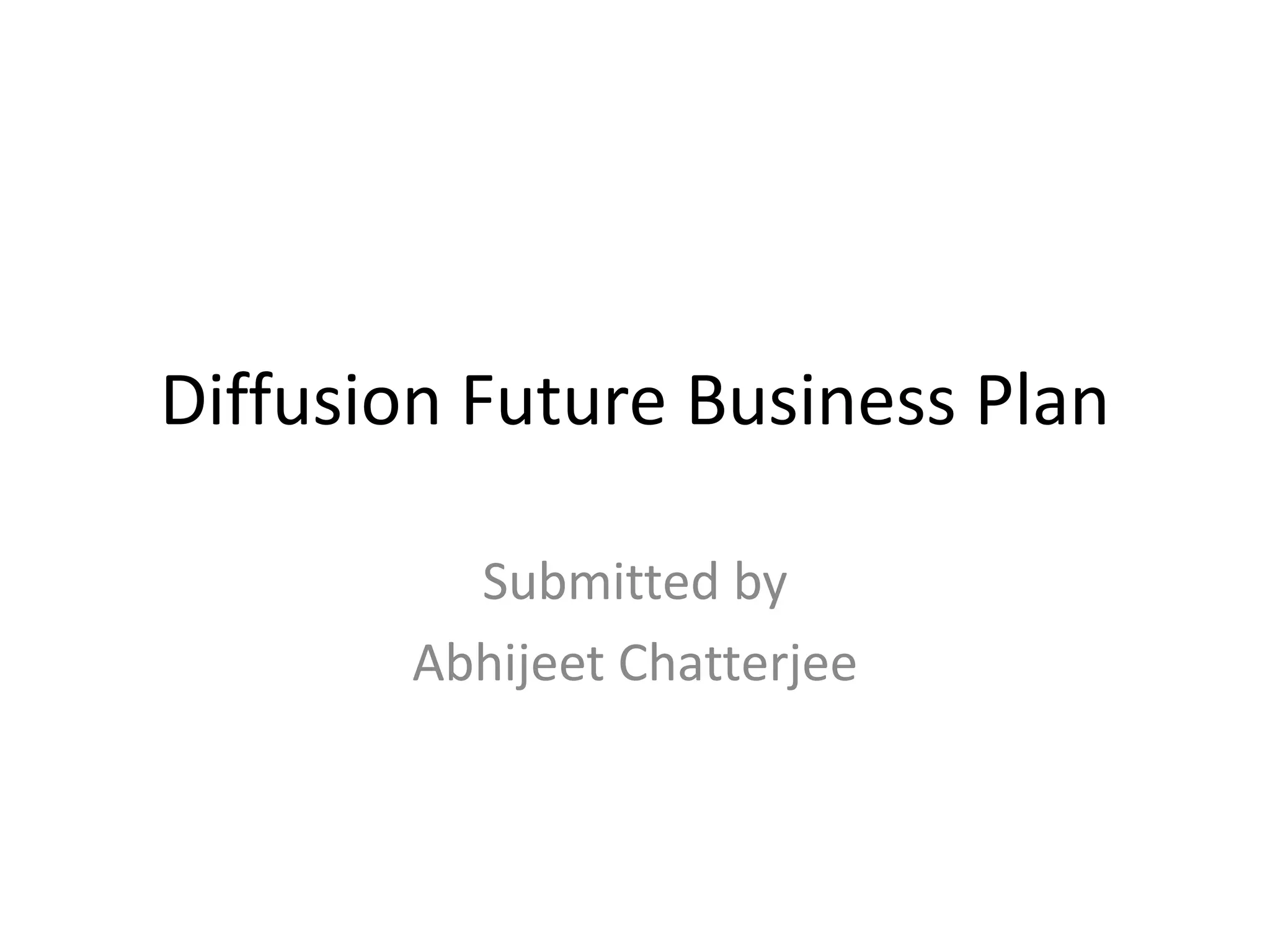 Diffusion Future Ready | PPT