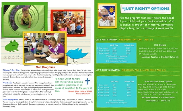 ECM Brochure 2015 | PDF | Daycare and Pre-School | Parenting