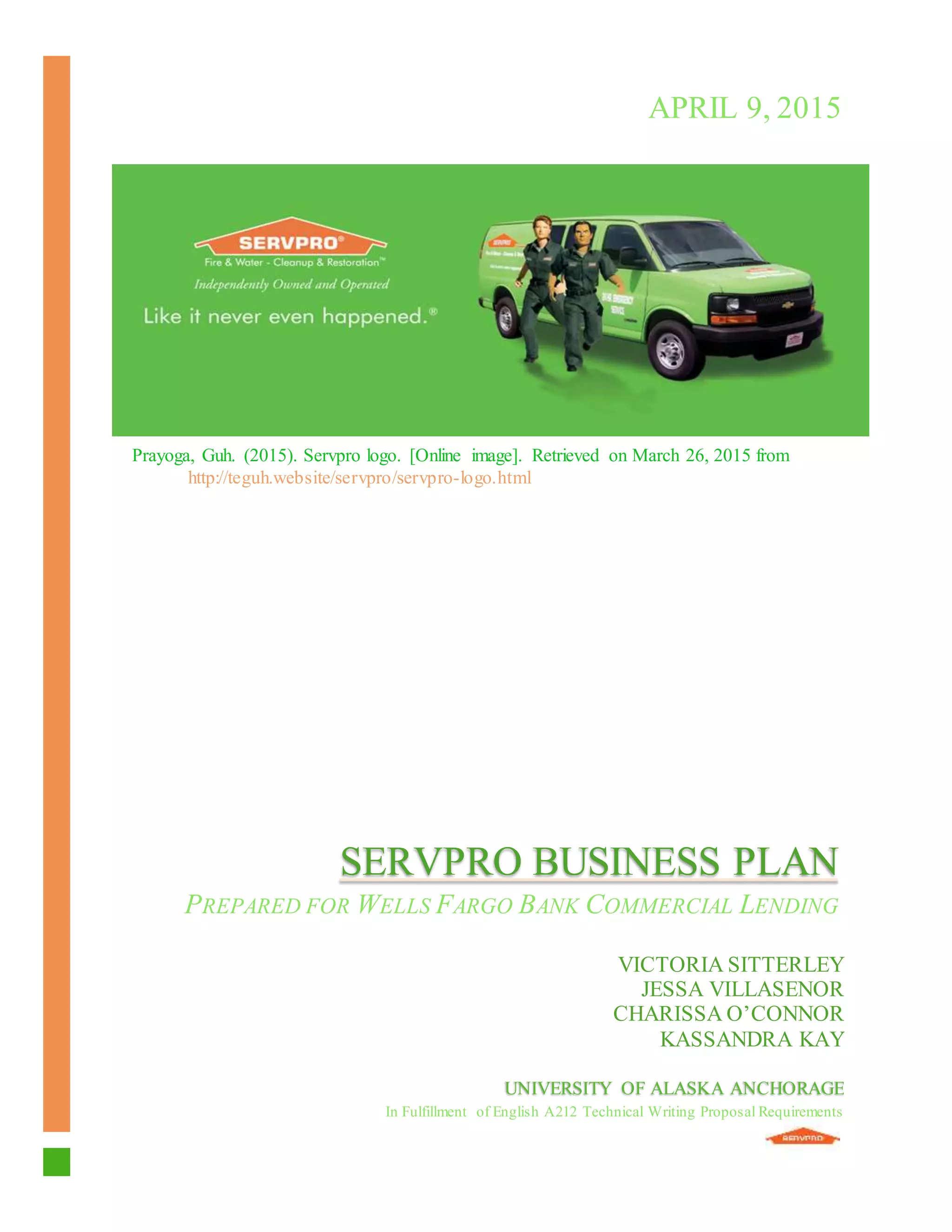 Servpro Business Plan | DOCX