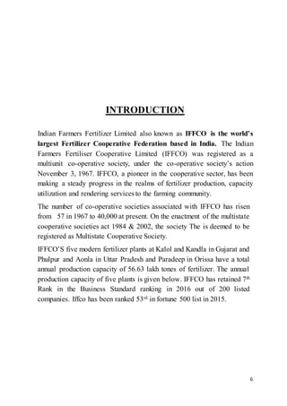 Training Report of IFFCO KALOL_Daxit Akbari | DOCX