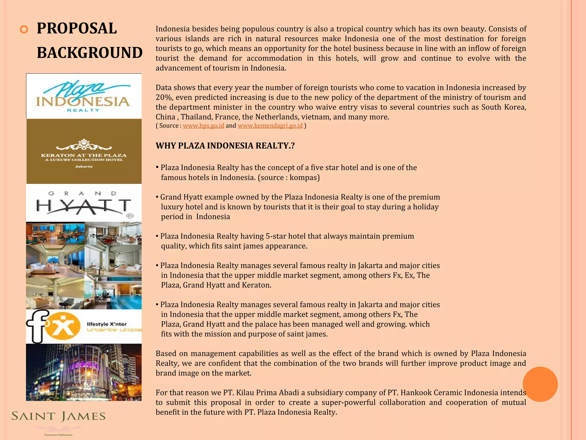 ST.JAMES HORECA Proposal | PDF