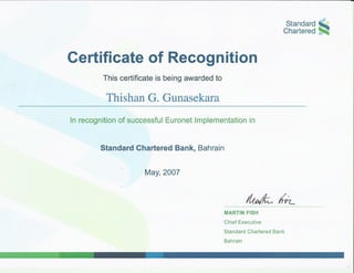 SCB EMV Implementation Bahrain 2007_CEO Bahrain | PDF