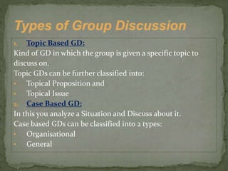 GROUP DISCUSSION | PPTX | Science