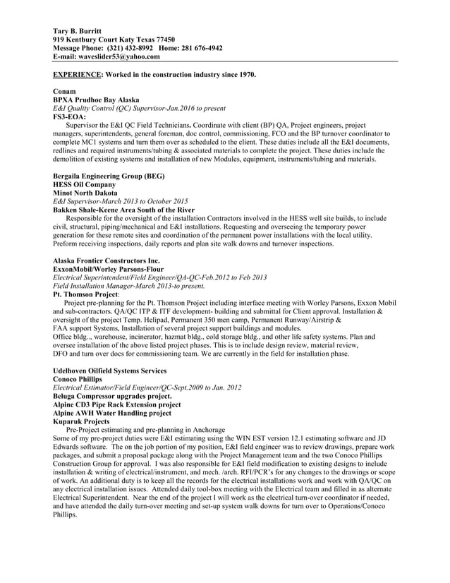 TBResume 2016 update | PDF