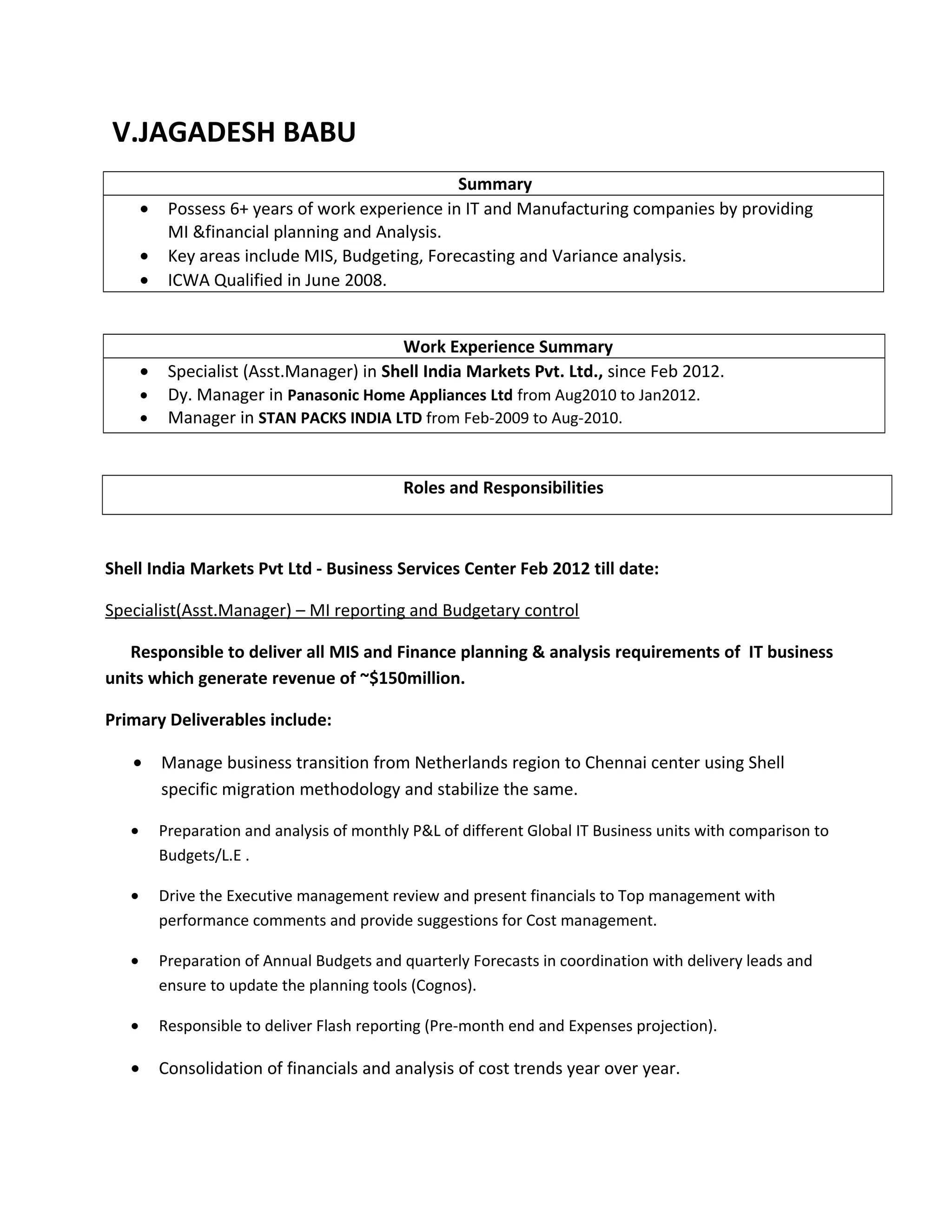 Jagadesh Resume_V1 | PDF